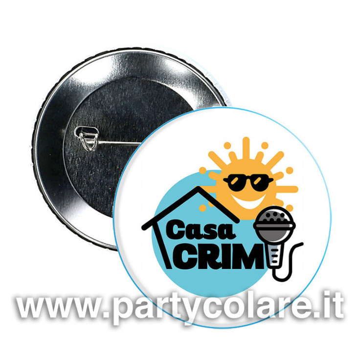 Partycolare- Spilla da Personalizzare con Logo - Foto - Grafica ...