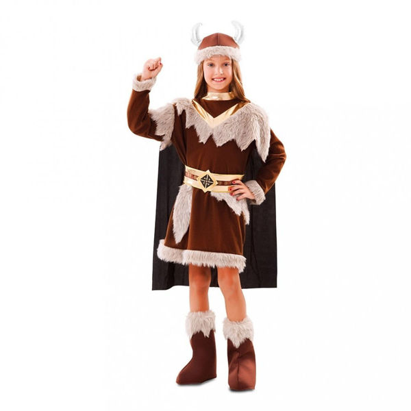 Partycolare Costume Carnevale Ragazza Vichinga 7 9 Anni