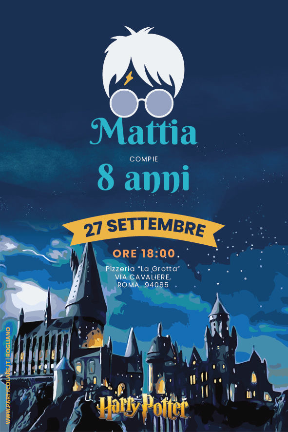 Partycolare- Biglietto Invito Compleanno