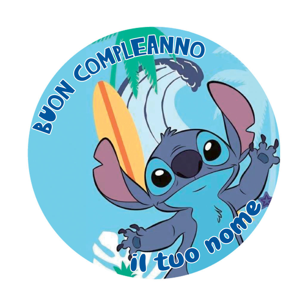Partycolare- Cialda per Torta Stitch da personalizzare